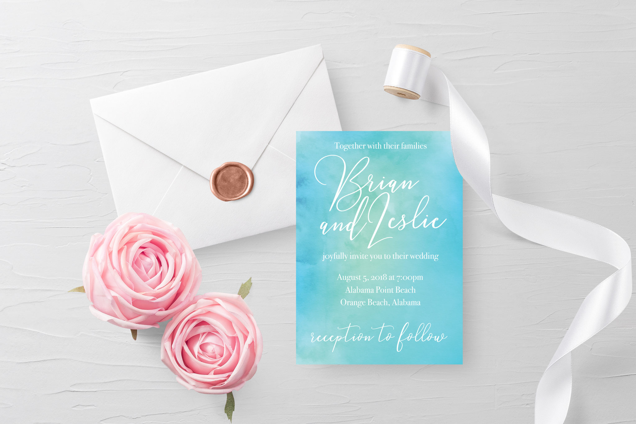 Free Customizable Invitation Card Mockup_1 | TBH Photography & Design